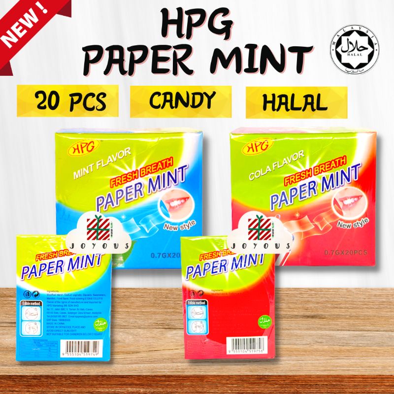 20pcs HPG Paper Mint Candy (Cola / Mint) | Shopee Malaysia