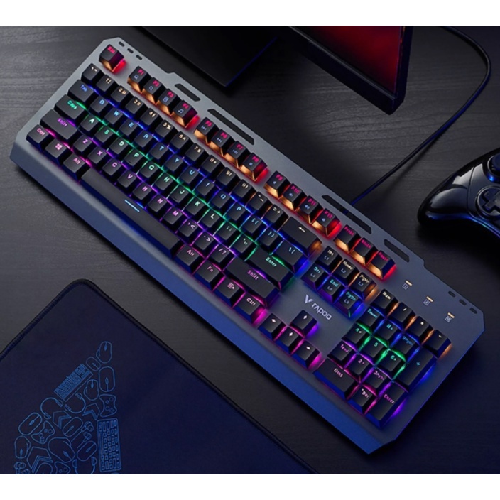 RAPOO GK500 Backlit Mechanical USB Gaming Keyboard - Wired Keyboard ...