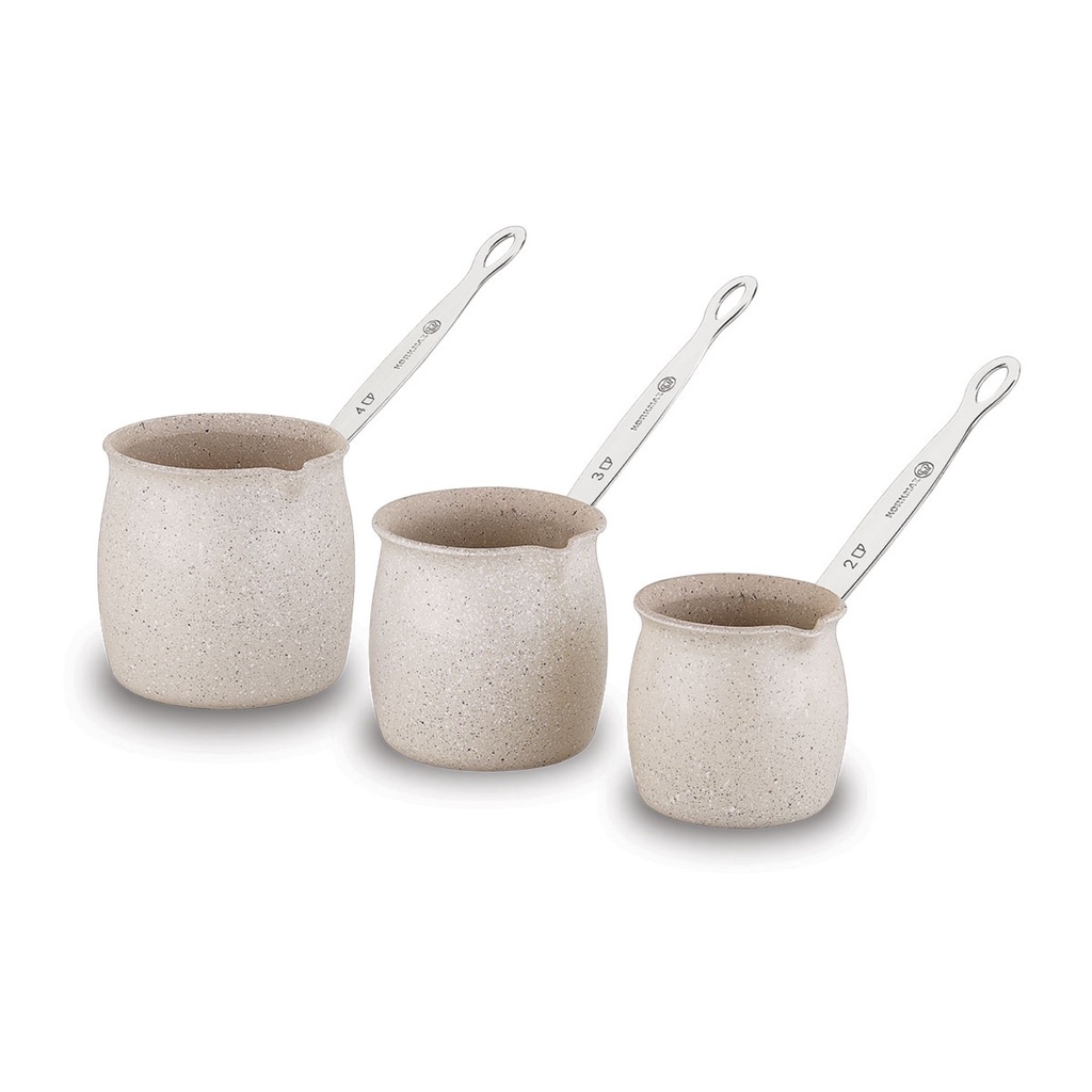 Korkmaz Granita Non-Stick Turkish Coffee Pot Set - Made in Turkey ...