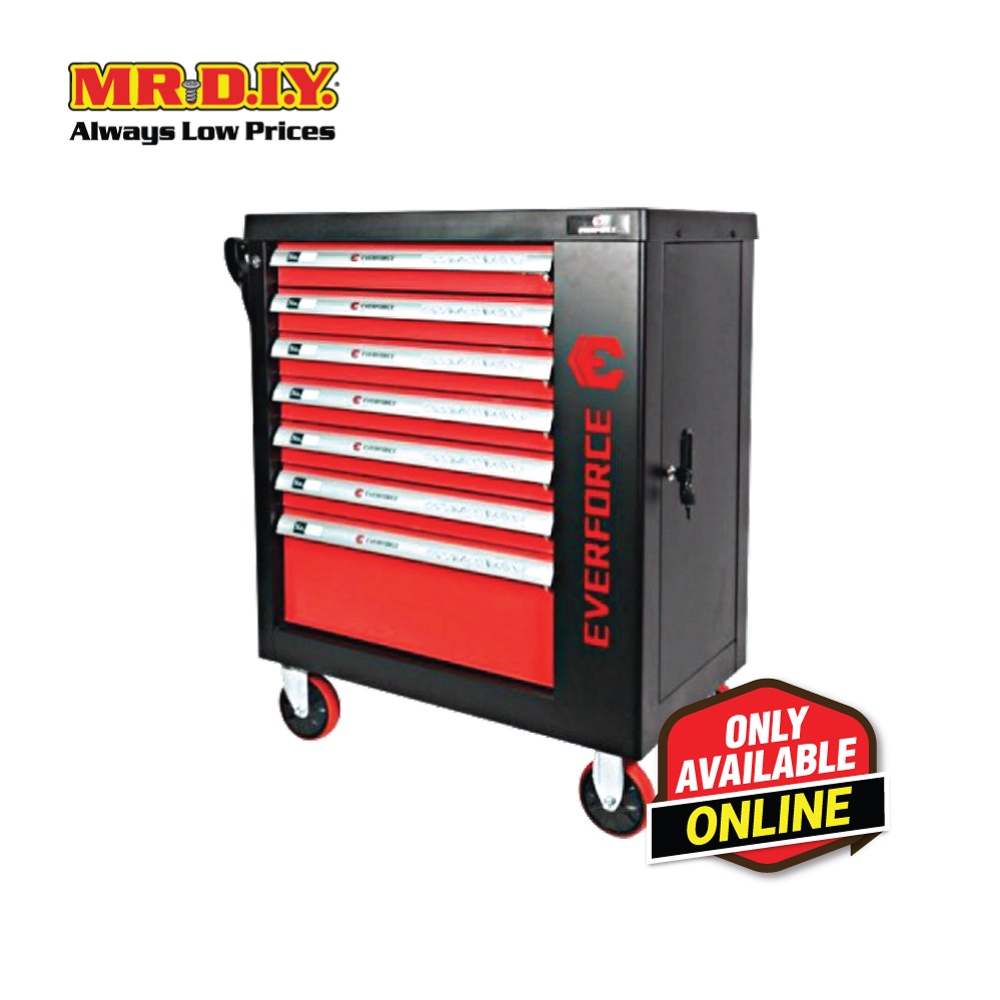 EVERFORCE 7 Drawer Roller Cabinet with Tool Set (68 Pcs) | Shopee Malaysia