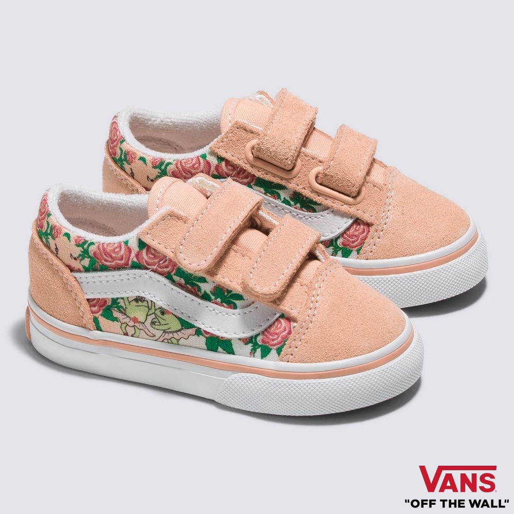 Vans Toddler Frog Frolic Old Skool V Sneakers Toddler (US Size) PINK ...