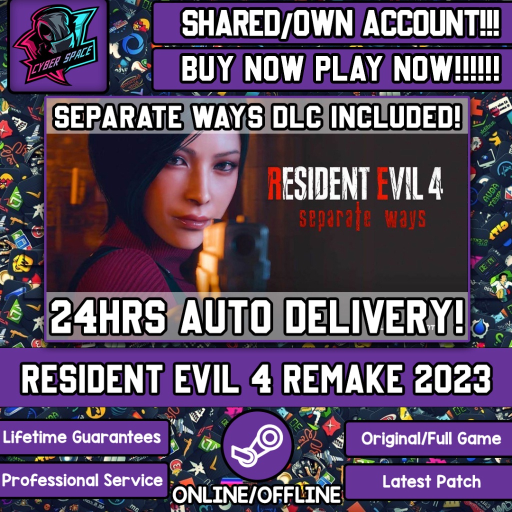 Resident Evil 4 Remake [auto Delivery] [steam Online And Offline] Full Dlc Cyber Space Pc Game