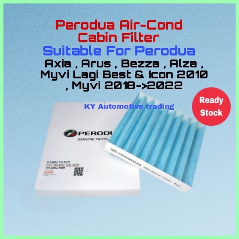PERODUA AIR COND CABIN FILTER For MYVI LAGI BEST , ALZA , AXIA , BEZZA ...