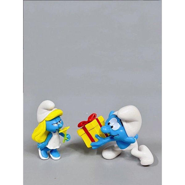 Genuine Bulk Cute Cartoon Smurf Doll Figure Model Desktop Trendy Play ...