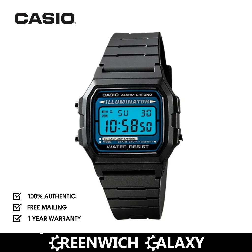 Casio Classic Illuminator Digital Watch (F105W-1A) | Shopee Malaysia