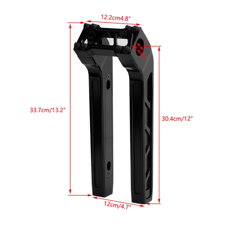 Pullback Club Style 1" Handlebar Riser For Harley Dyna Softail ...