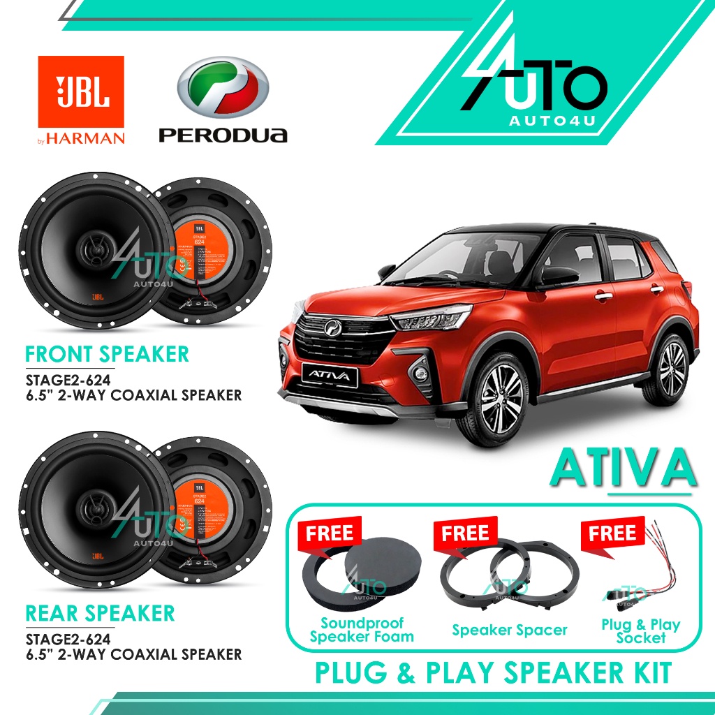 JBL Car Speaker Perodua Ativa Plug & Play Car Speaker PNP No Modify ...