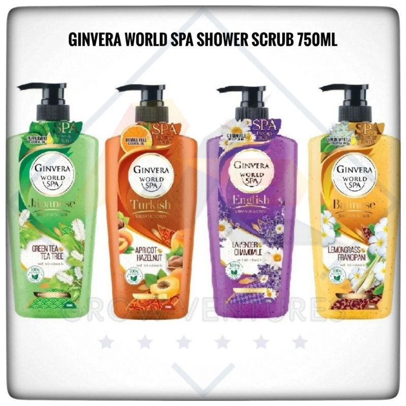【750ml 】Ginvera Real Spa Shower Scrub | Shopee Malaysia