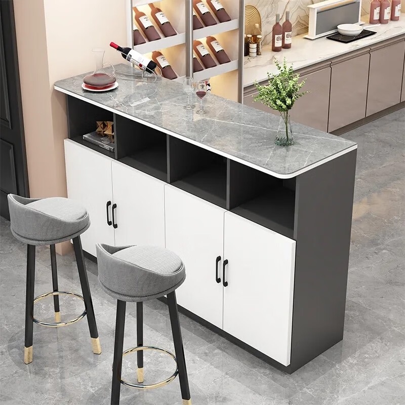 Get 7% coupon+gift】nal Bar Counter Household Hallway Hallway Wall Wine Cabinet Stone Plate Bar ...