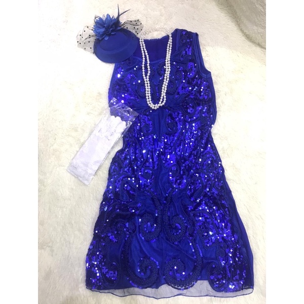 Ladies Shinning Slim Body Frag Retro Prom Gastby Event Party Dancing ...