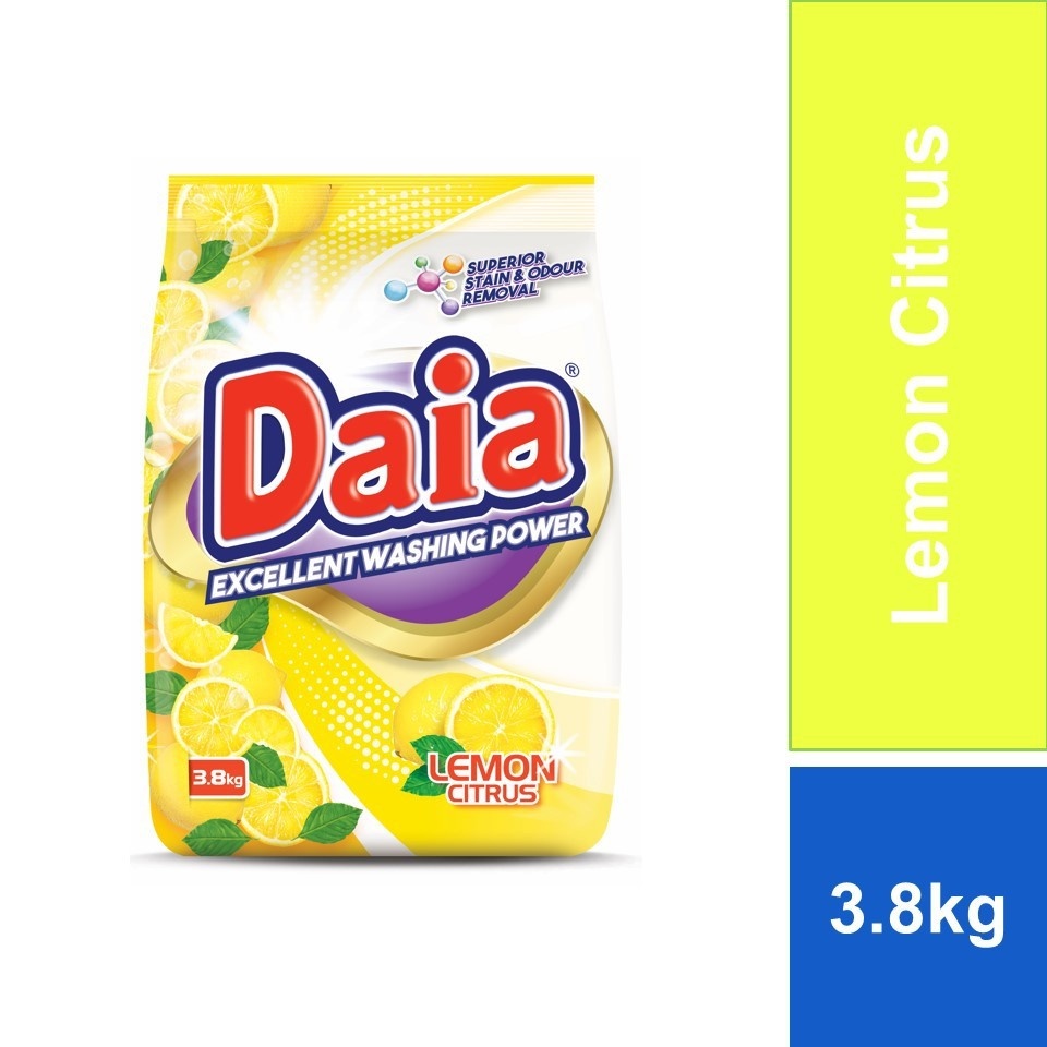 DAIA Powder Detergent Lemon Citrus 3.8kg | Shopee Malaysia