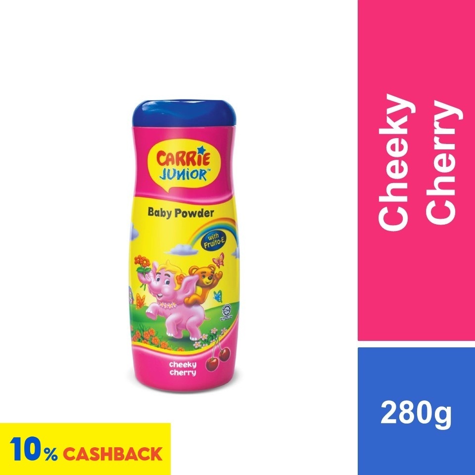 Carrie Junior Baby Powder Cheeky Cherry 280g | Shopee Malaysia