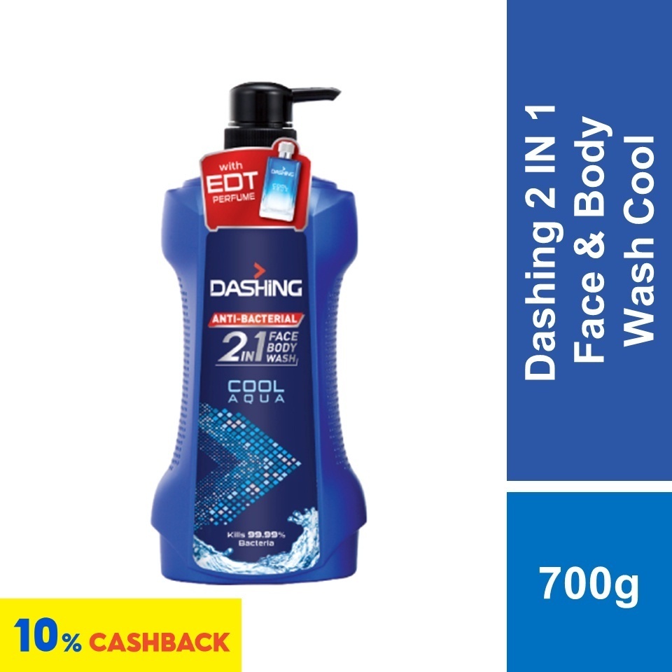 DASHING 2In1 Face & Body Wash Cool 700g | Shower | Perfume | Shopee ...