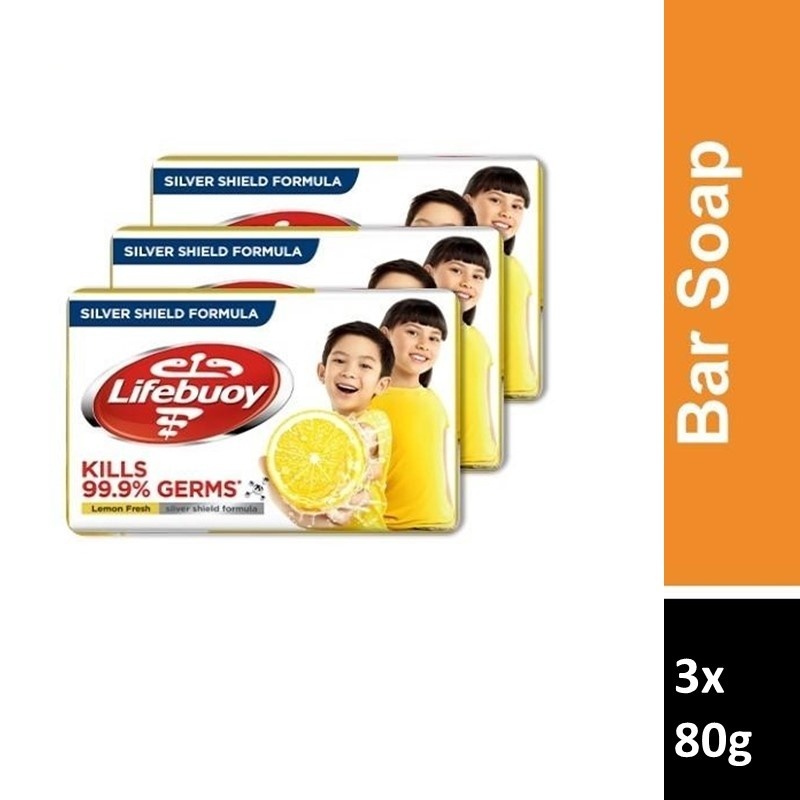 Lifebuoy Bar Soap Lemon Fresh (70g x 3) | Shopee Malaysia