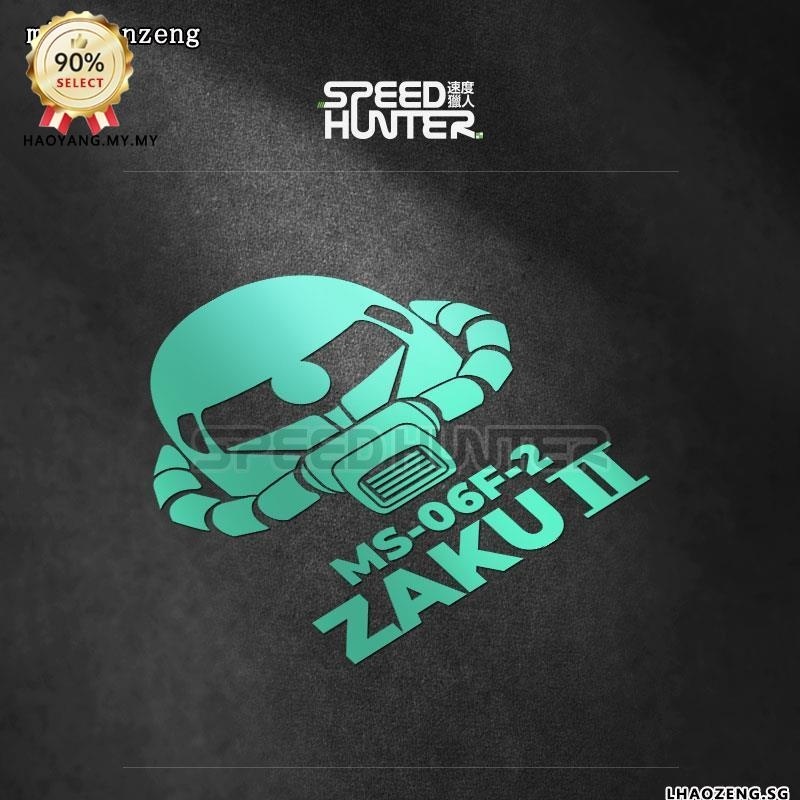 Ready Stock Gundam Ancient Creative Motorcycle Stickers ZAKU Series ...