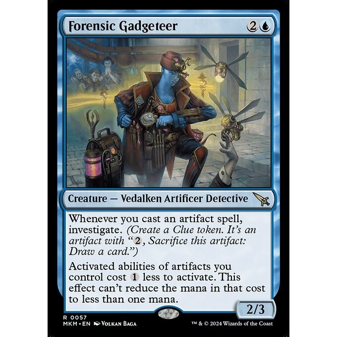 Forensic Gadgeteer | [MKM][R][{2}{U}][Creature][MTG Singles] | Shopee ...