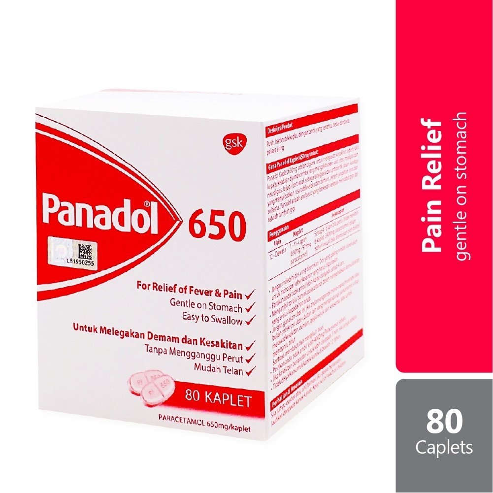Panadol 650mg (10x8s) | Shopee Malaysia