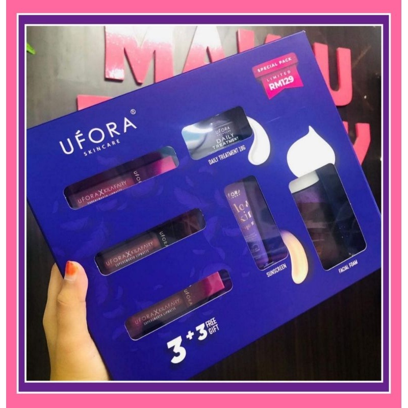 💄UFORA LIMITED SET BOX - FREE 3 PCS LIPMATTE 💄 | Shopee Malaysia