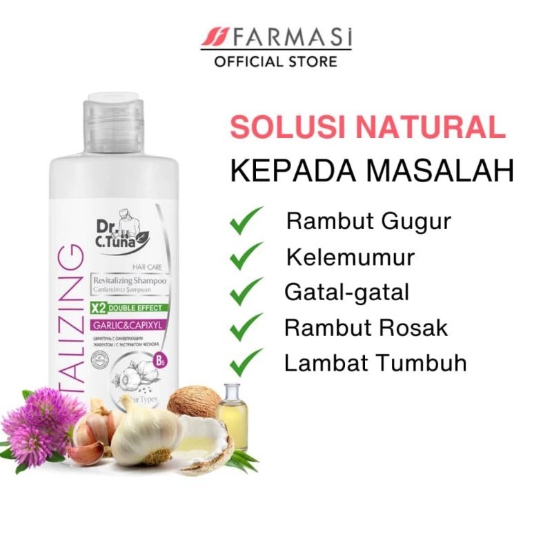 FARMASI Dr.C. Tuna Vitalizing Garlic & Capixyl Shampoo | Shopee Malaysia