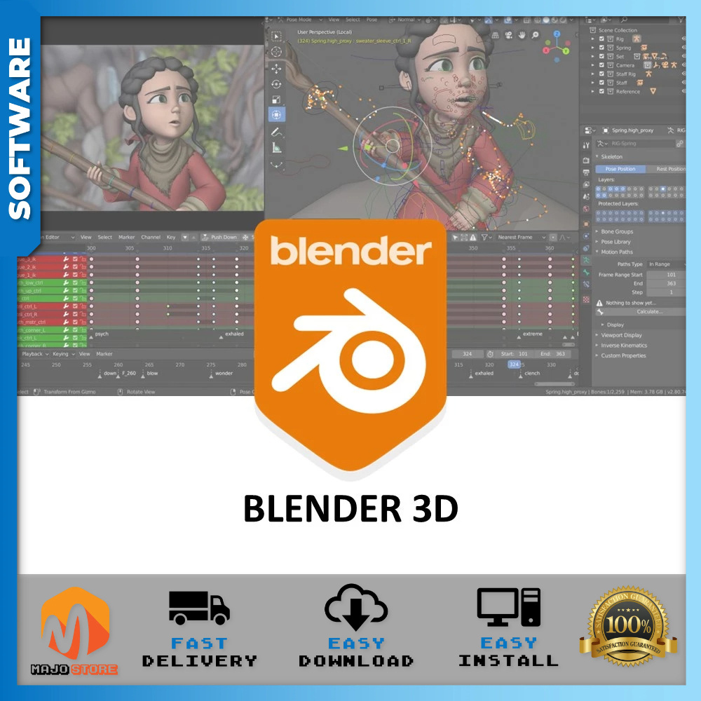 [PC SOFTWARE] Blender v3.41 2023 PC Digital Download Windows Lifetime ...