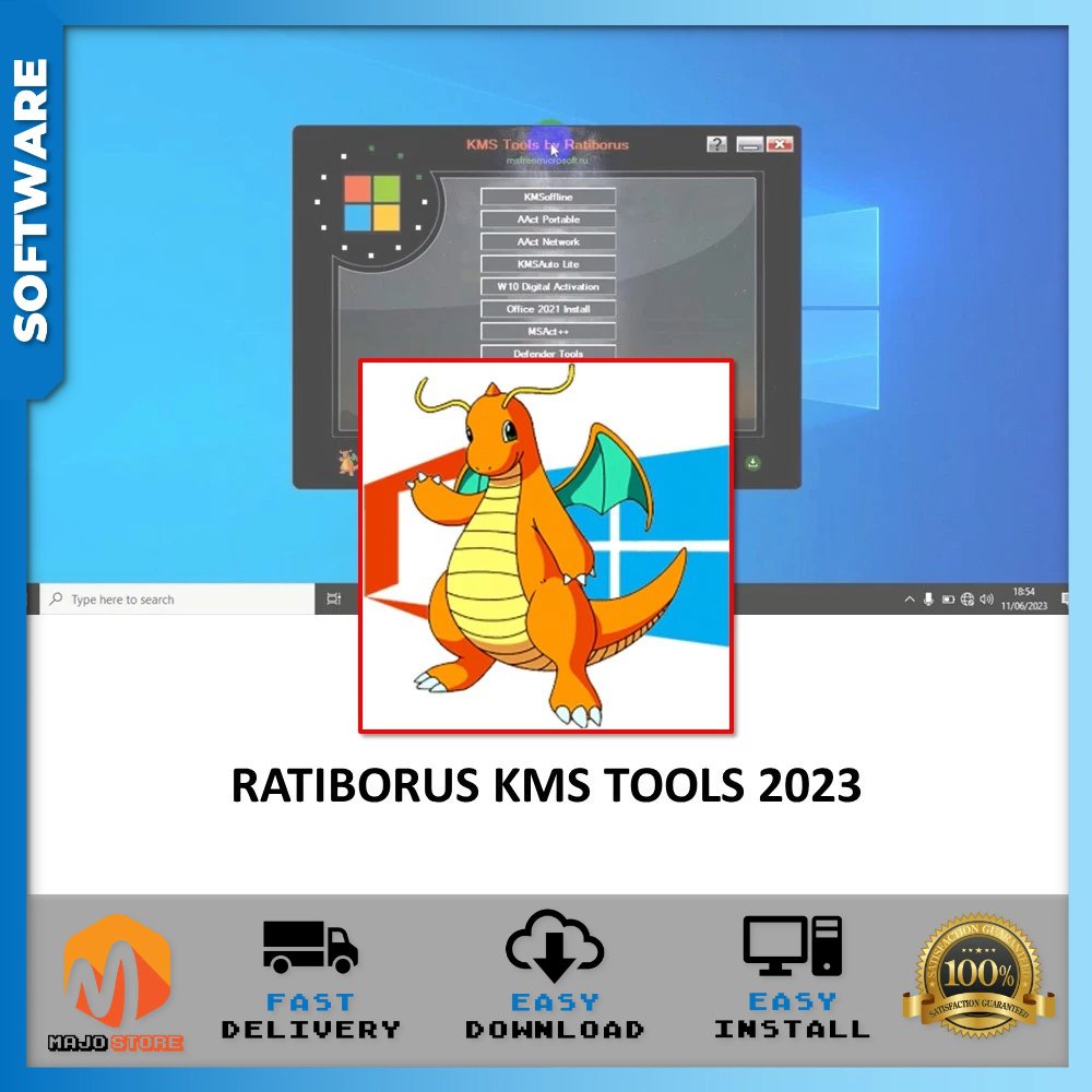 [PC SOFTWARE] Ratiborus KMS Tools 2023 PC Digital Download Windows Lifetime | Shopee Malaysia