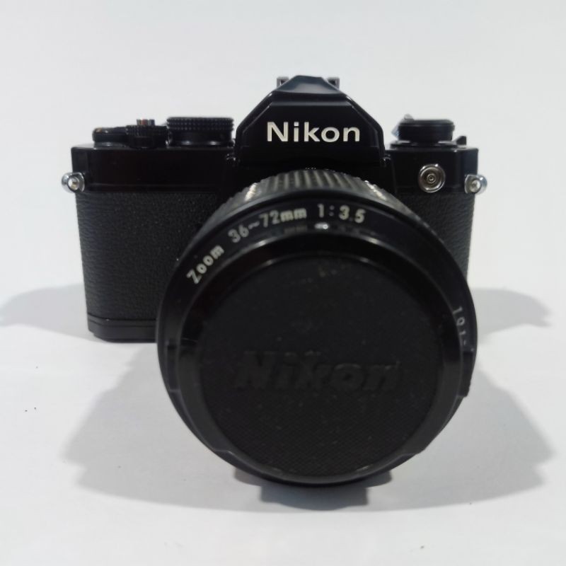 NIKON FM FILM SLR (BLACK) + NIKON SERIES E ZOOM 36~72MM F/3.5 (USED ...