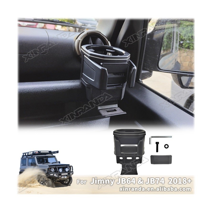 JImny accessories Cup holder for Suzuki Jimny JB64 JB74 2018 2019 2020 2021 2022 2023 2024 ...