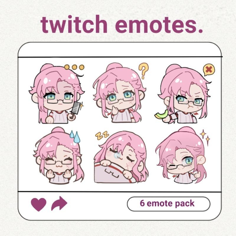 twitch emote art commissions emoji sticker png jpeg | Shopee Malaysia