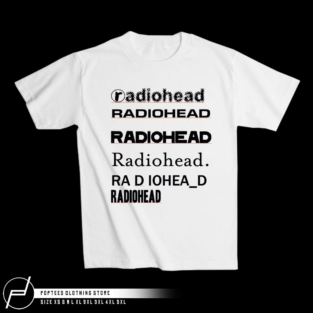 RADIOHEAD BAND 100% COTTON T-SHIRT UNISEX GRAPHIC PRINTED | Shopee Malaysia