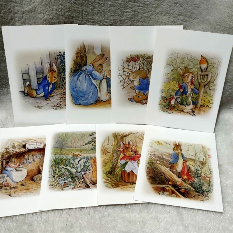The Tale of Peter Rabbit by Beatrix Potter Postcard Set | Shopee Malaysia