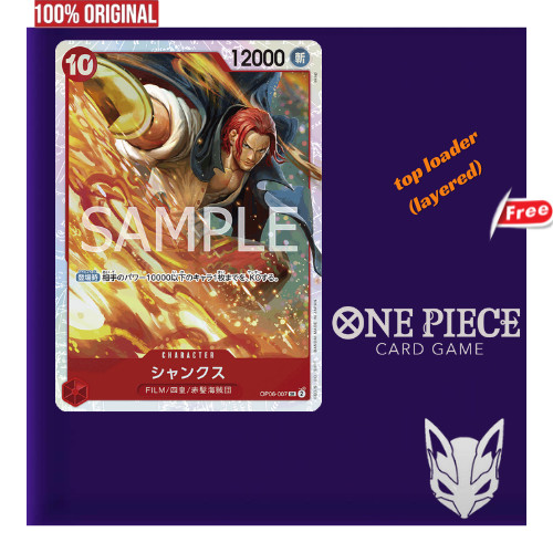ORIGINAL Shanks Character OP06-007 SR optcg one piece card | Shopee ...