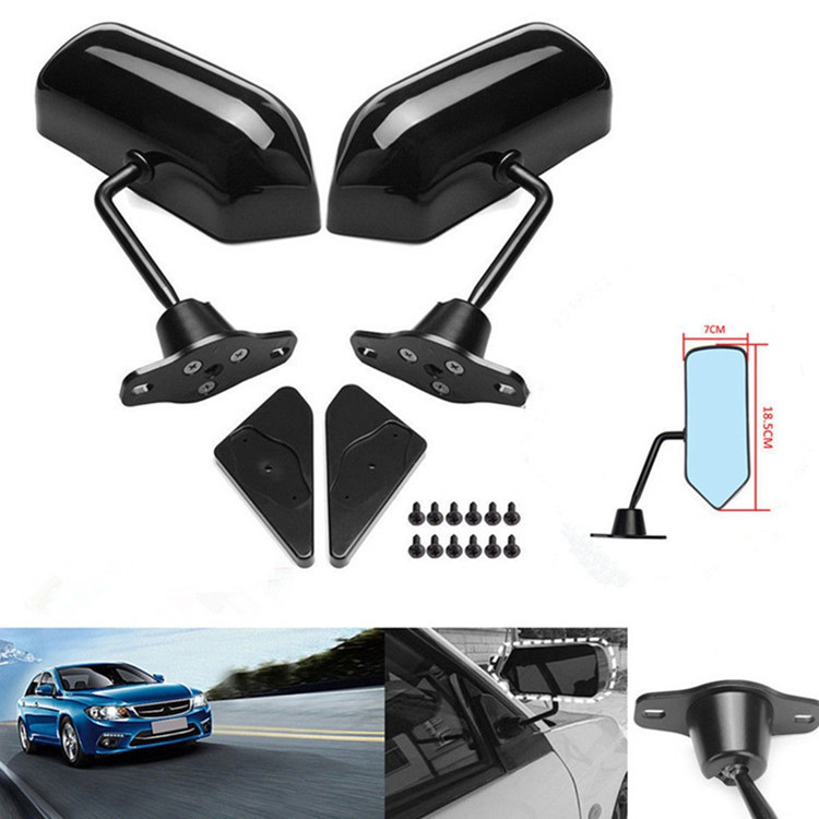 Universal F1 Style Racing Car Rear View Side Mirrors Convex Glass Cafe ...