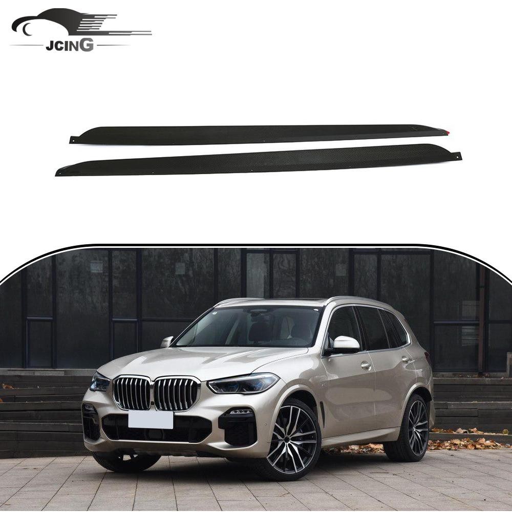 For BMW X5 G05 M Sport SUV 2019UP Carbon Fiber Side Skirts Door Rocker ...