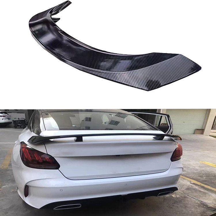 Carbon Fiber/Glossy Black Car Rear Roof Lip Spoiler Wing Rear Spoiler ...