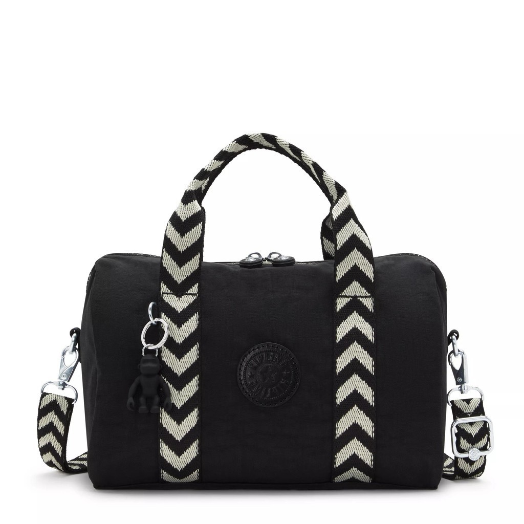 Kipling Bina M Black Chevron Shoulder Bag | Shopee Malaysia