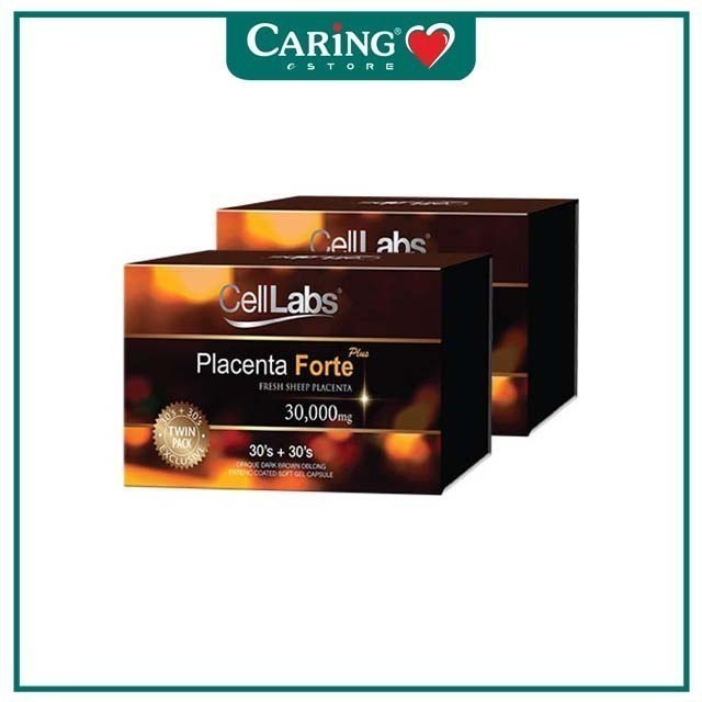 CELLLABS PLACENTA FORTE PLUS SHEEP PLACENTA 30000MG CAPSULE (30S + 30S ...