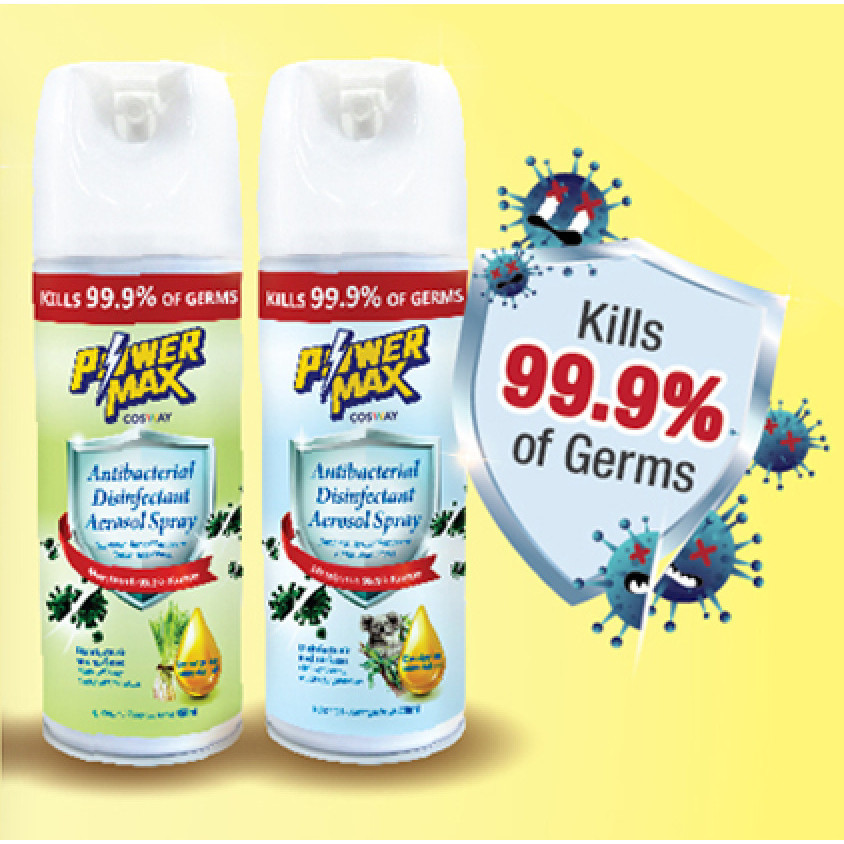 PowerMax Antibacterial Disinfectant Aerosol Spray (450ml) | Cosway ...
