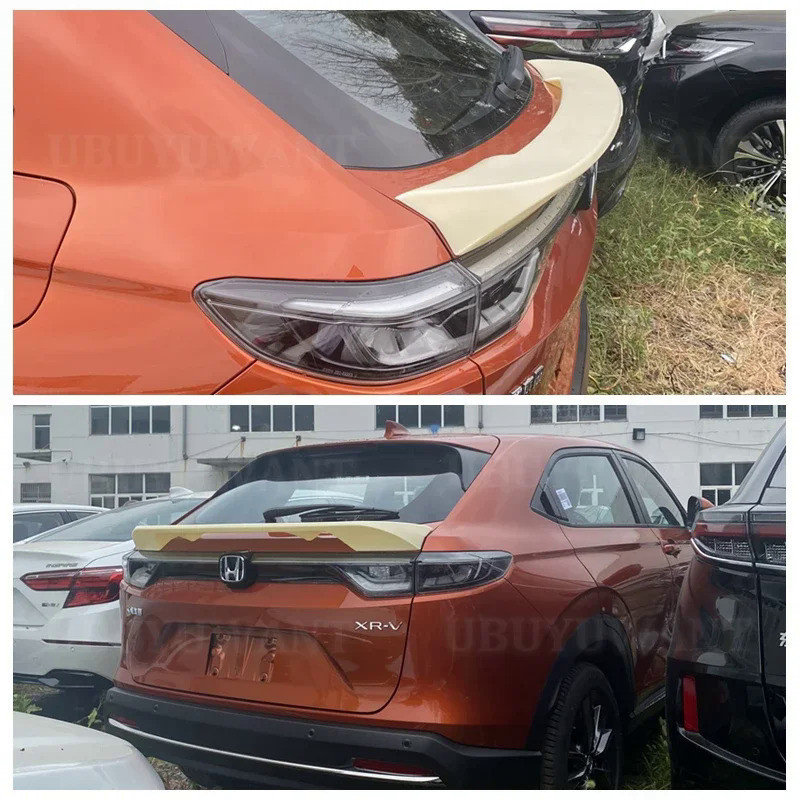 Rear Middle Wing Spoiler For Honda VEZEL HRV HR-V XRV XR-V 2021 2022 High Quality ABS Plastic ...