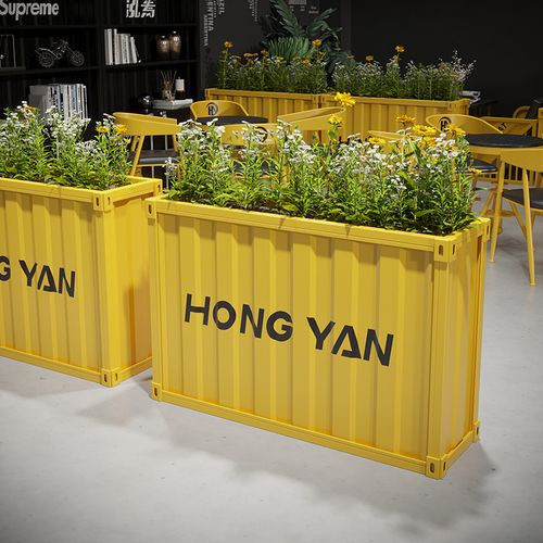 Outdoor stainless steel flower box flower stand combination Municipal ...