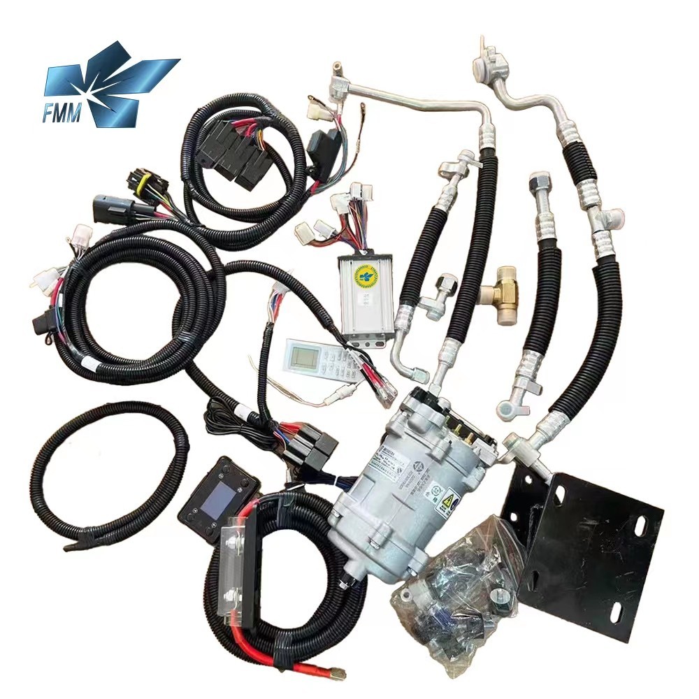 12V 72V 24V 48V universal electric car ac compressor air conditioning ...