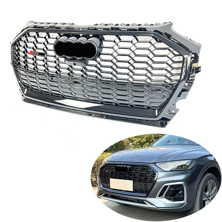 New design B95 RSQ5 upper ABS honeycomb front bumper grille for Audi Q5 ...