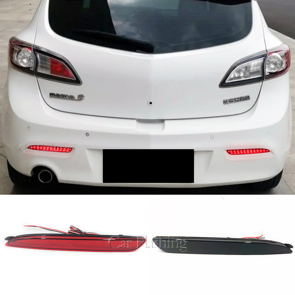 LED Rear Bumper Reflector Lamp Reversing Backup Brake Stop Light For ...