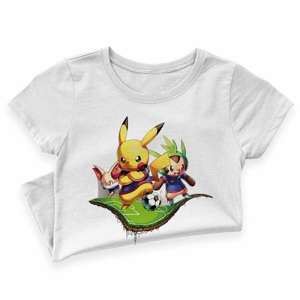 Pokemon Pikachu Football Soccer Kemeja Lelaki Plus Size Kids Boy Girl ...