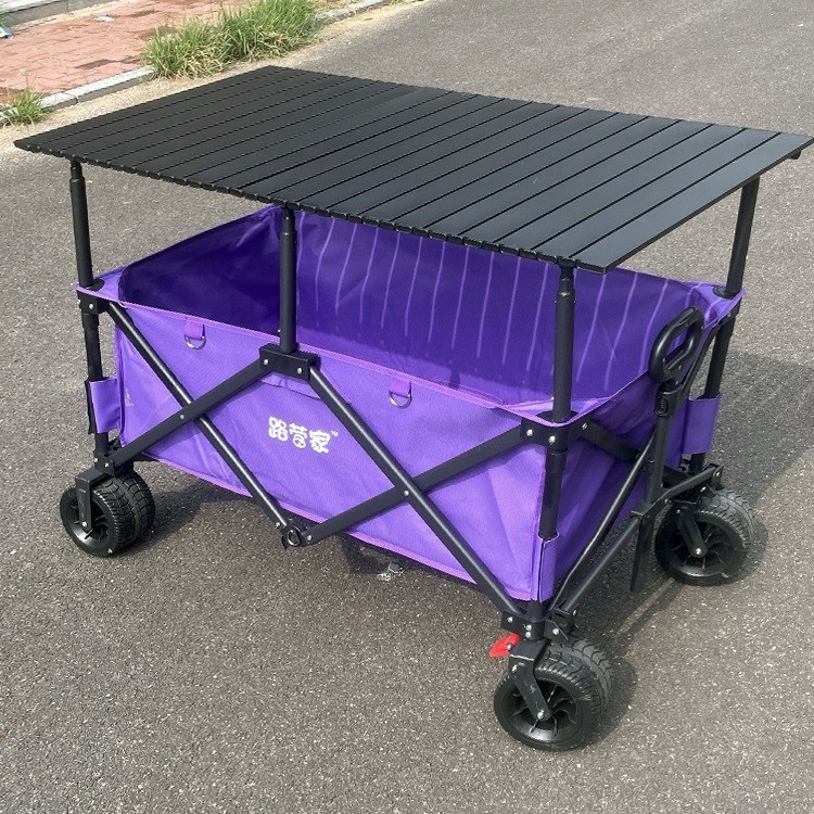 ST-ΨNew Adjustable Stall Car Outdoor Foldable Stall Camping Trolley ...