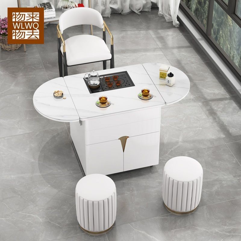 ST-ΨBalcony Small Tea Table Modern Automatic Water Filling Kung Fu Tea ...