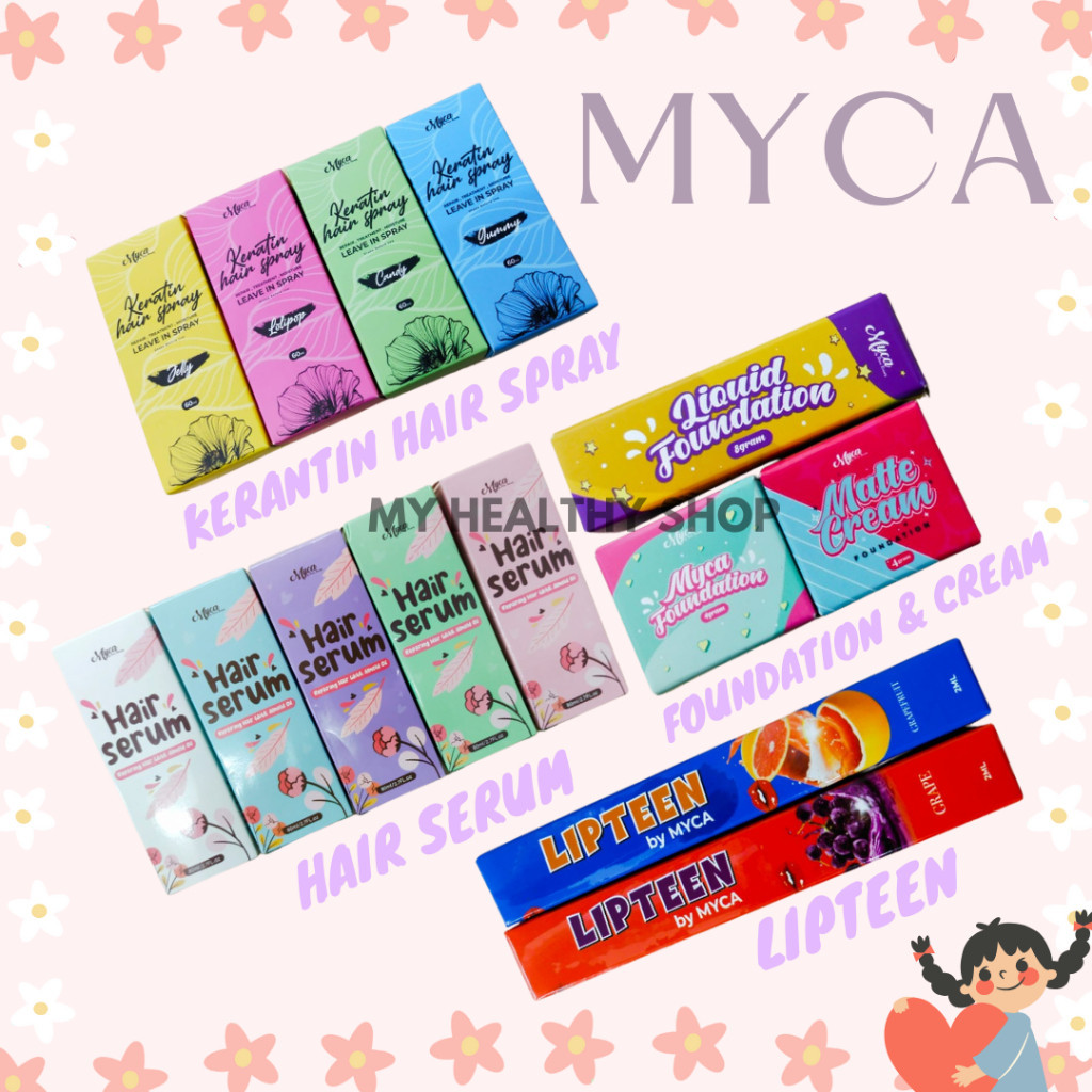 🛍️ READY STOCK FOR YOU MYCA HAIR SERUM🌸MYCA KERATIN SPRAY🌸VITAMIN C ...