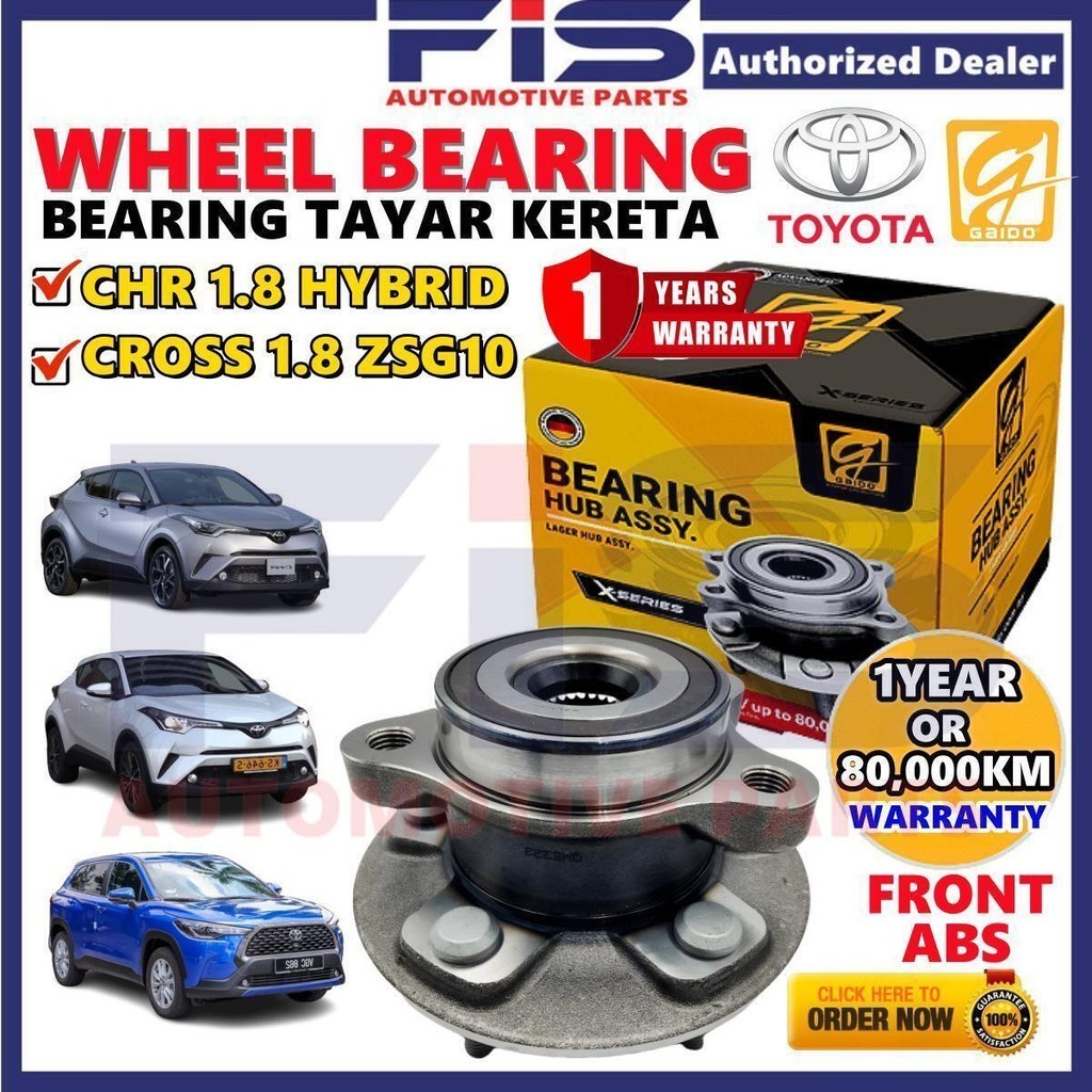 FIS Gaido Front Rear Wheel Bearing Hub Toyota CHR 1.8 ZGX11 Depan ...