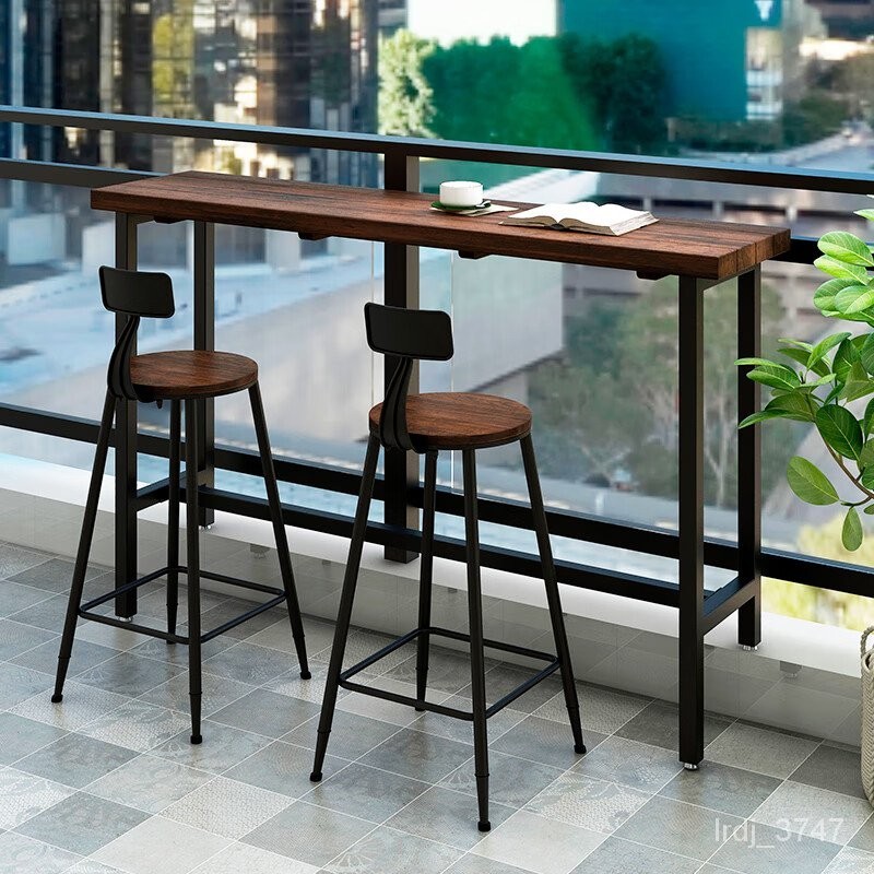 HY-6/Yijiadamei Outdoor Antiseptic Wood Bar Counter Balcony Solid Wood ...