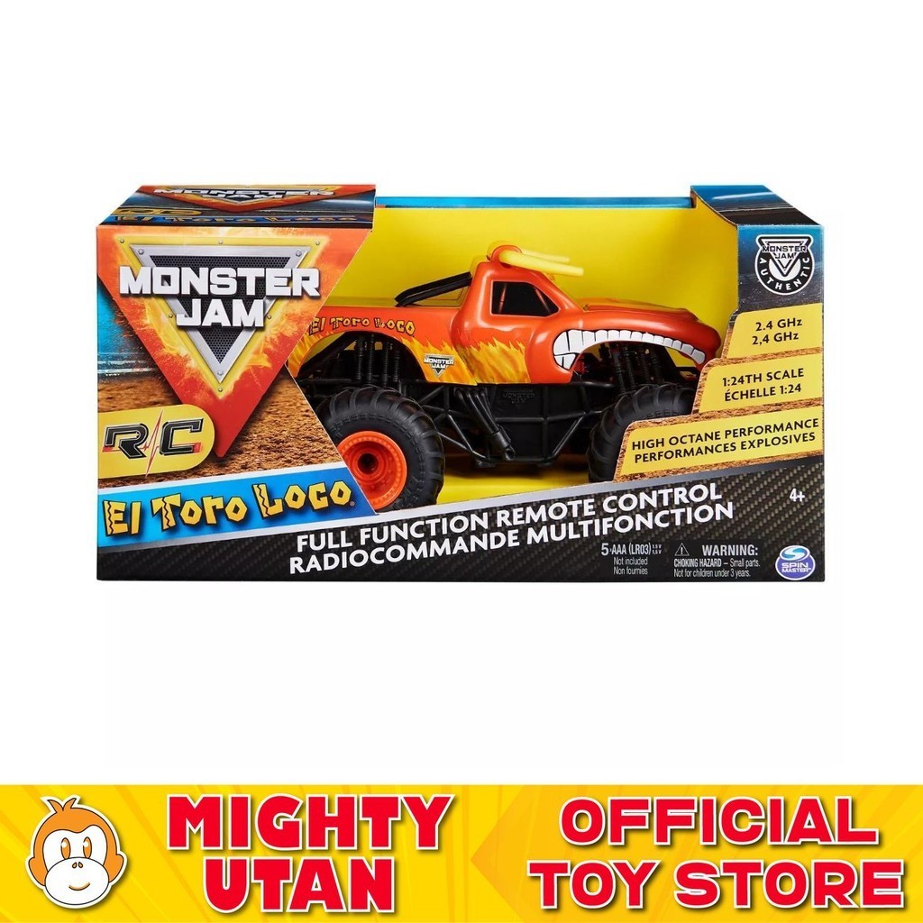[Original] Monster Jam 1:24 Remote Control - El Toro Loco Toys for Kids ...
