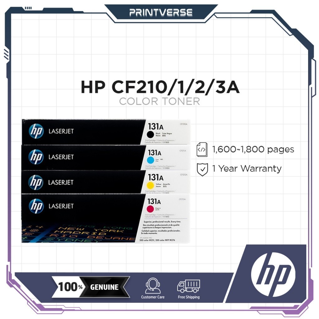 HP 131A CF210A CF211A CF212A CF213A Original Laserjet Color Toner ...